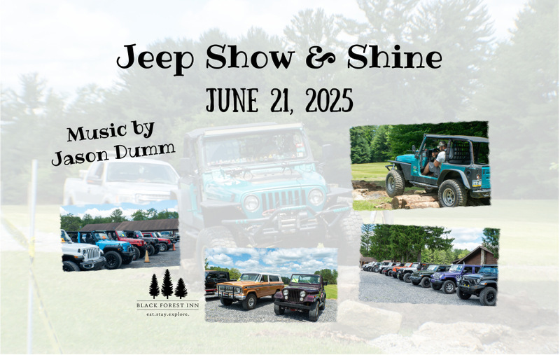 3rd Annual Jeep Show & Shine - 2025 | The Black Forest Inn