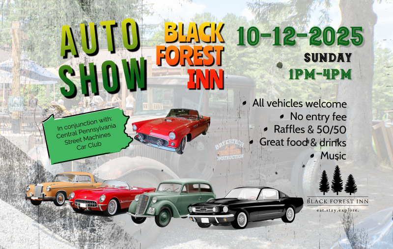 Fall Car Show - 2025 | The Black Forest Inn